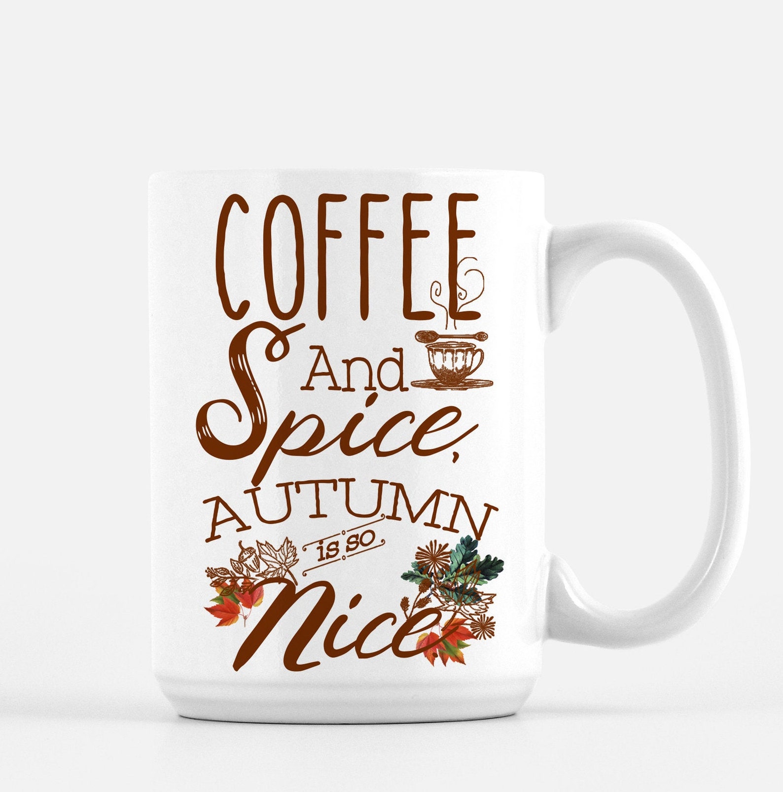 Fall Themed Coffee Mugs, Cute Fall Mugs, Autumn Mug, Thanksgiving Mug ...