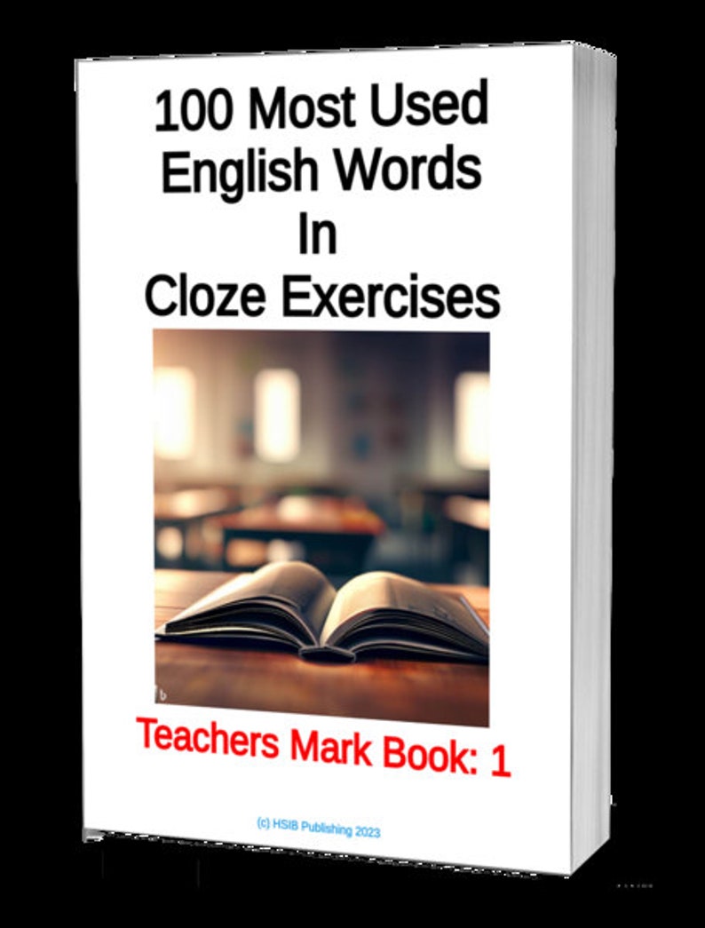 100 Most Used English Words in Cloze Exercises EFL Young - Etsy