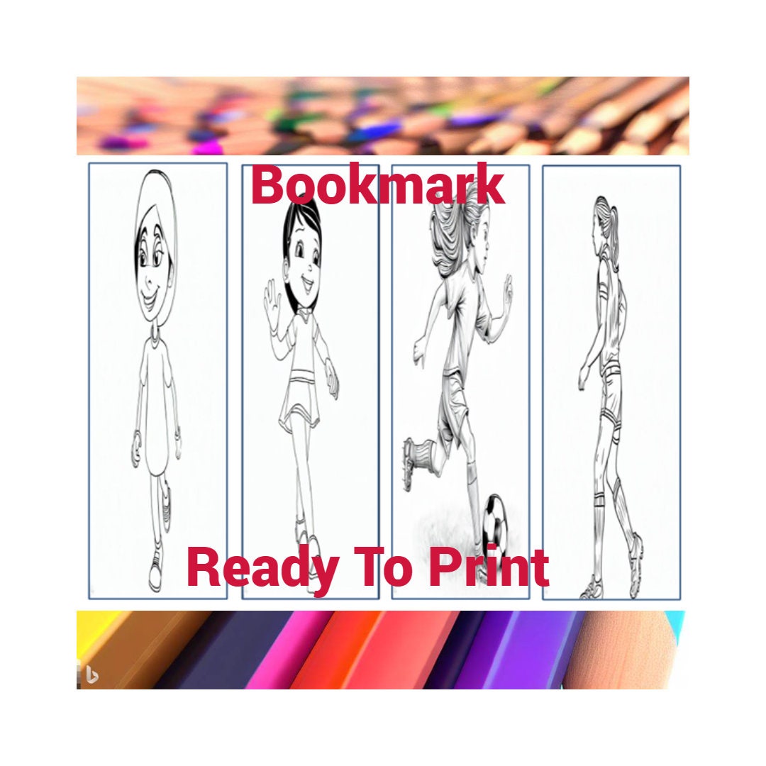 Character Bookmarks (2) Instant Download Ready Print and Color - Etsy