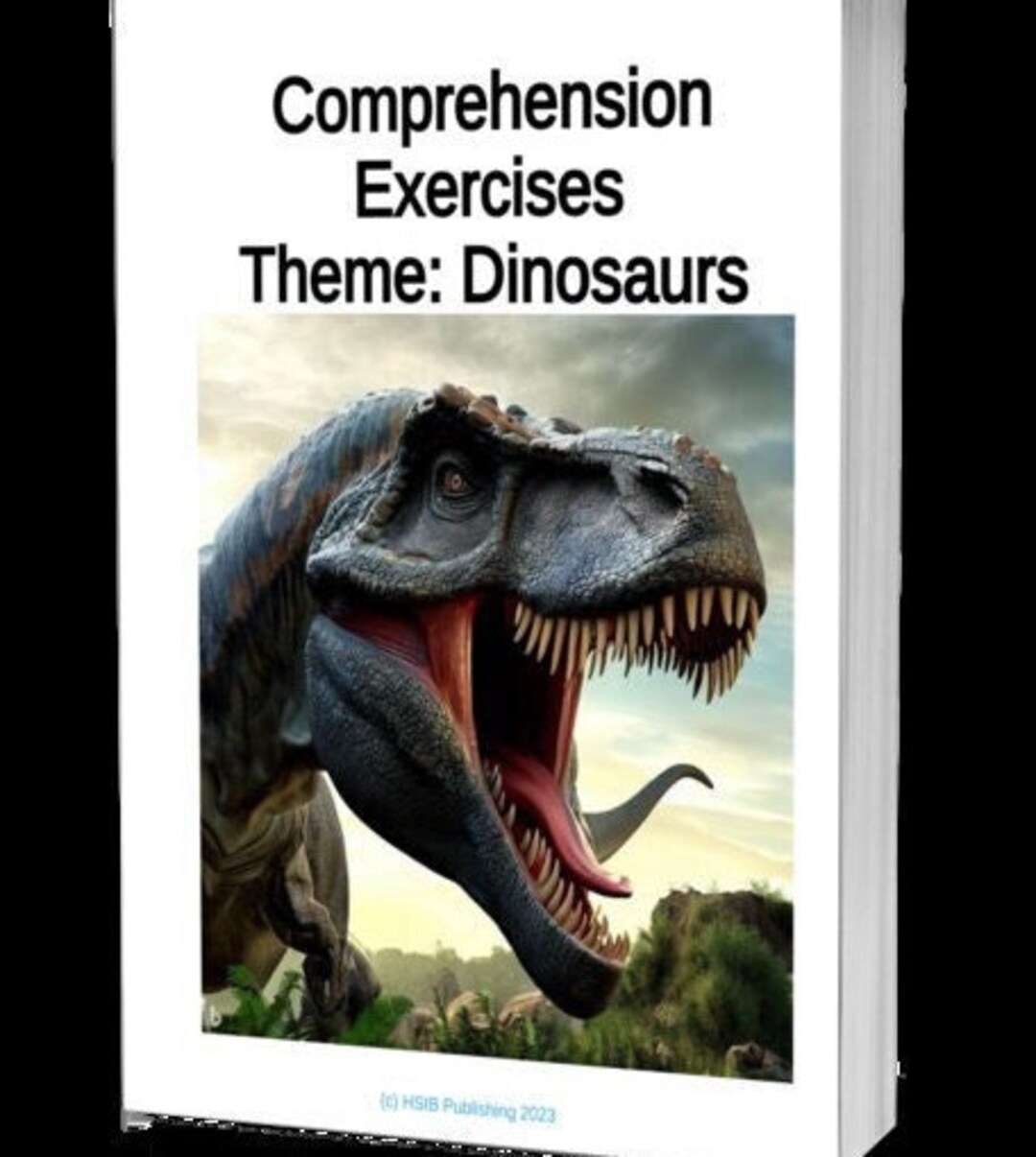 English Reading Comprehension & Colouring Book- Theme Dinosaurs ...