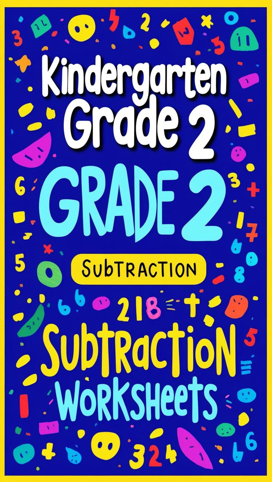 Kindergarten Grade 2 Math Worksheets Subtraction 150 Questions & Answer ...