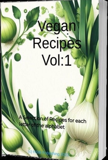 Vegan Recipes Volume: 1 Cookbook 109 Pages of Recipes Digital Download ...