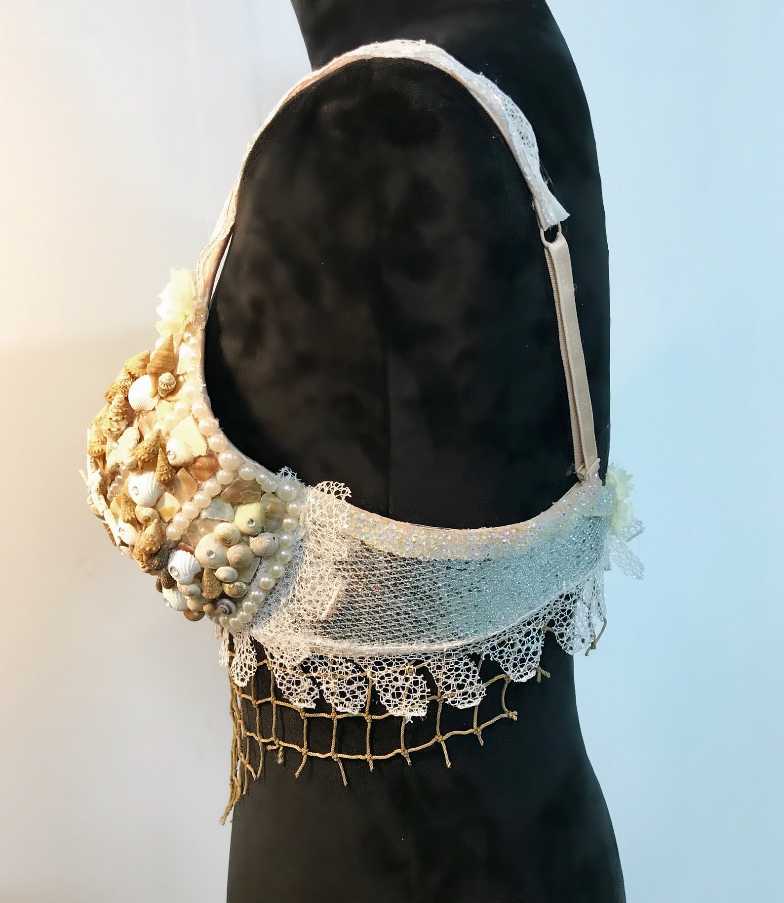 Ivory Shell Mermaid Top | Etsy