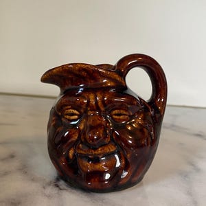 Vintage Miniature Face Jug Pitcher - Etsy