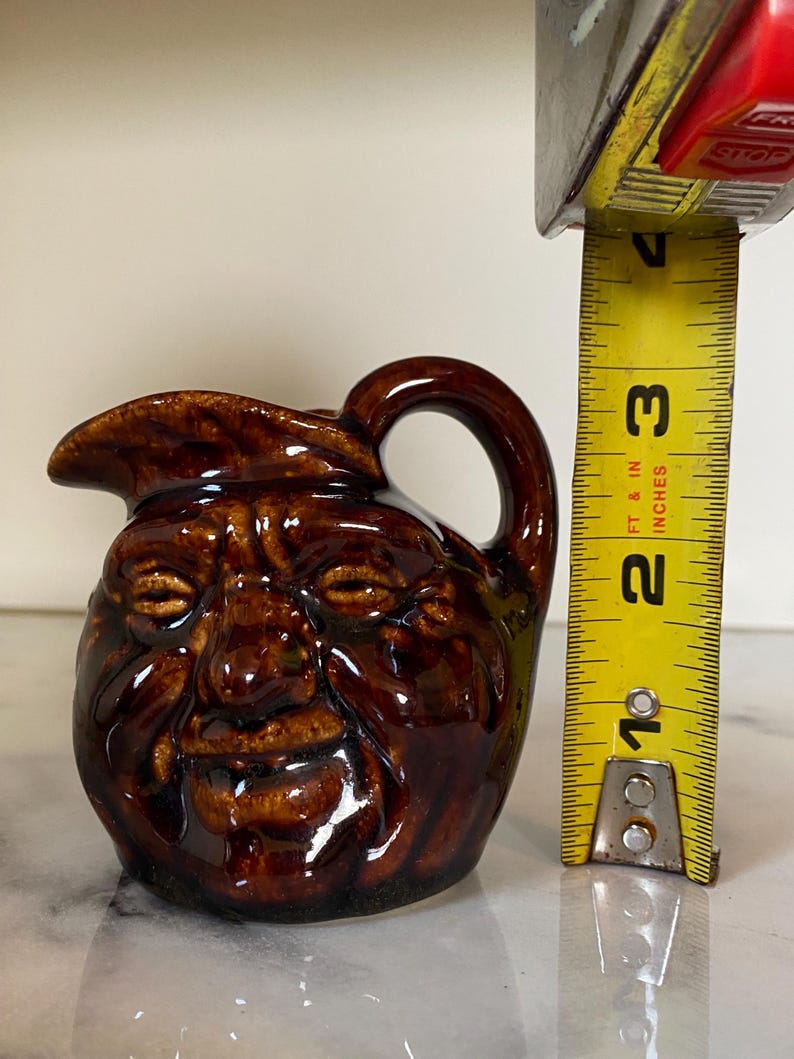 Vintage Miniature Face Jug Pitcher - Etsy