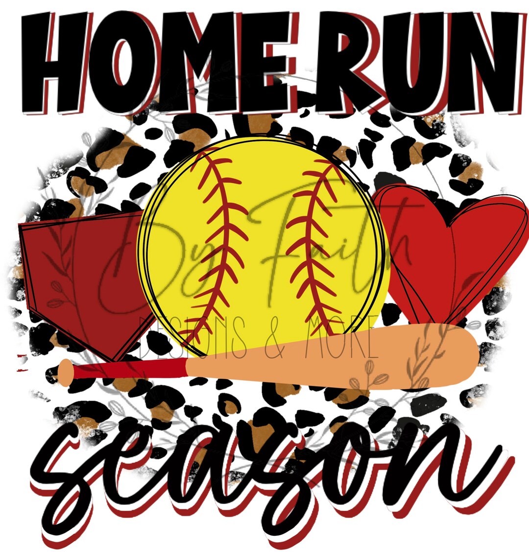 Home Run Season Softball PNG, Homerun Softball, Softball Season PNG ...