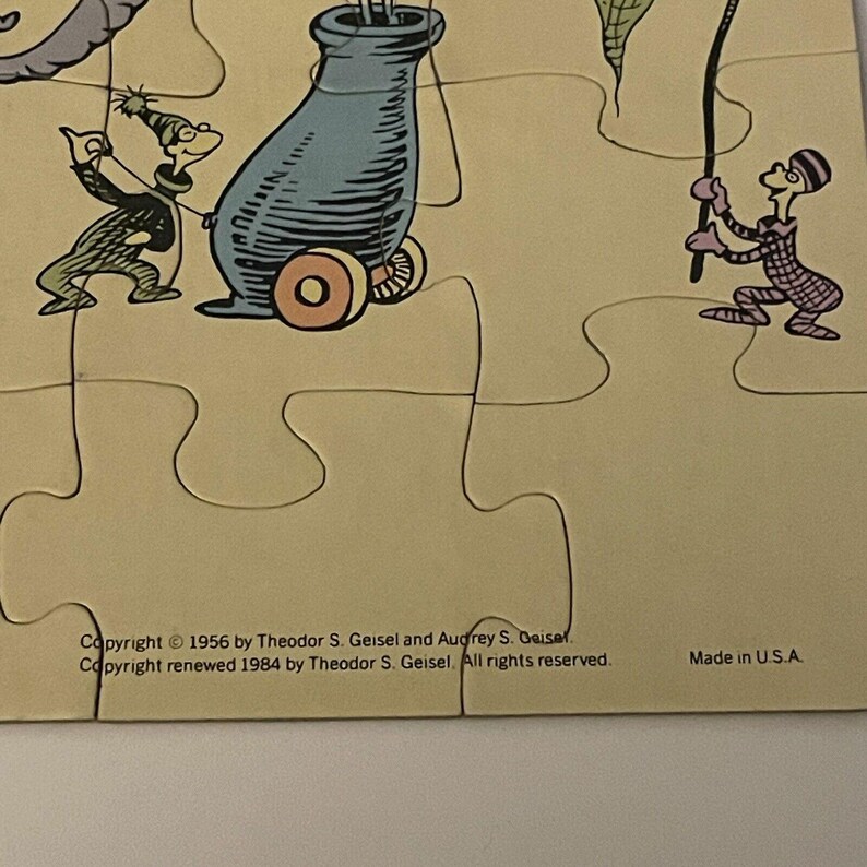 Vintage Dr. Seuss Puzzle Circus Mcgurkus 60 Piece Jigsaw 1984 Elephants ...