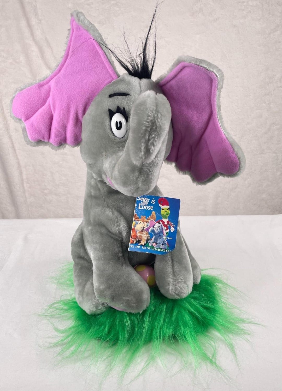 Nos Nwt Dr. Seuss 1983 Coleco Horton the Elephant Hatches the Egg Plush ...
