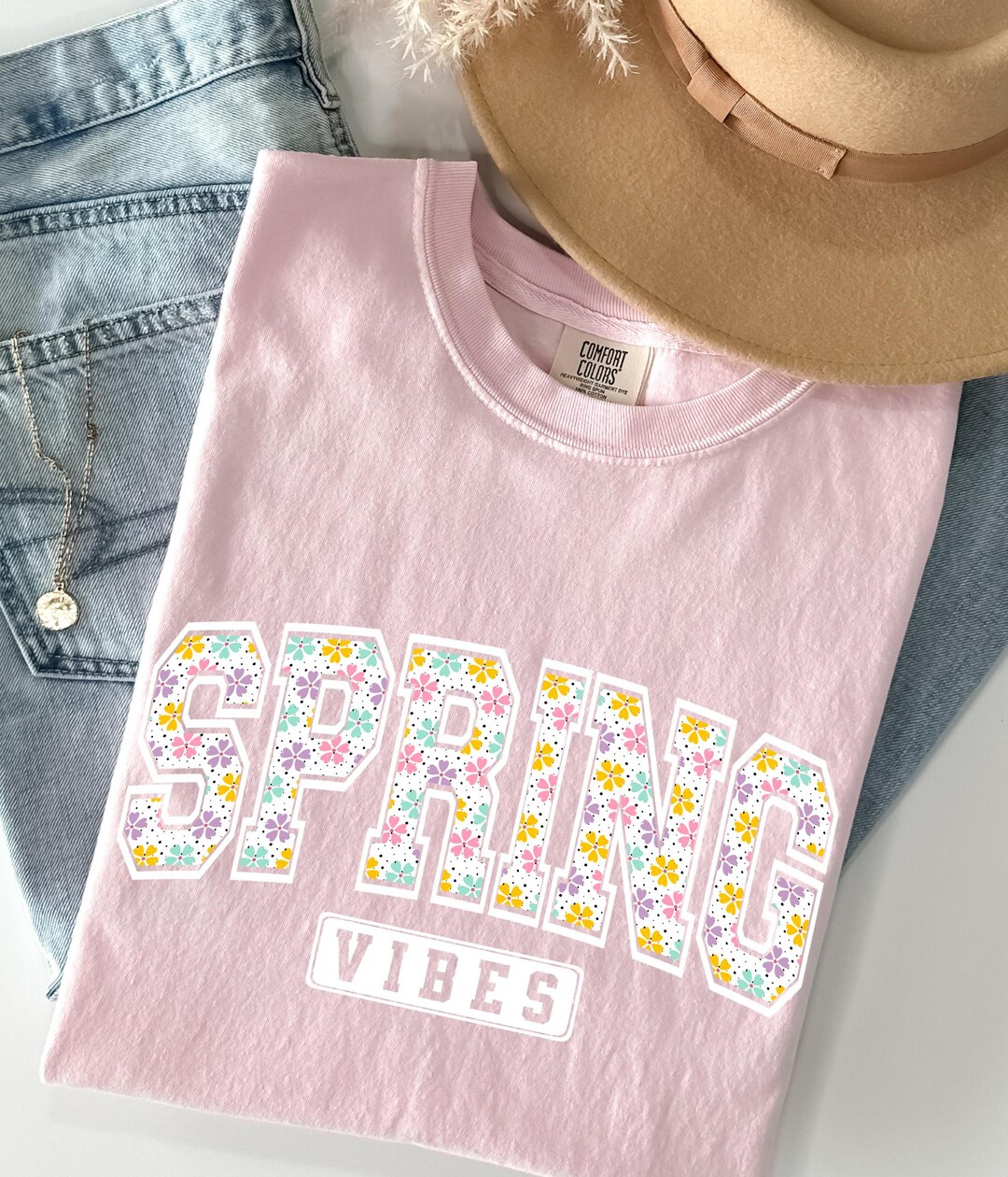 Spring Vibes PNG | Retro Spring Png Design | Preppy Spring Graphics ...