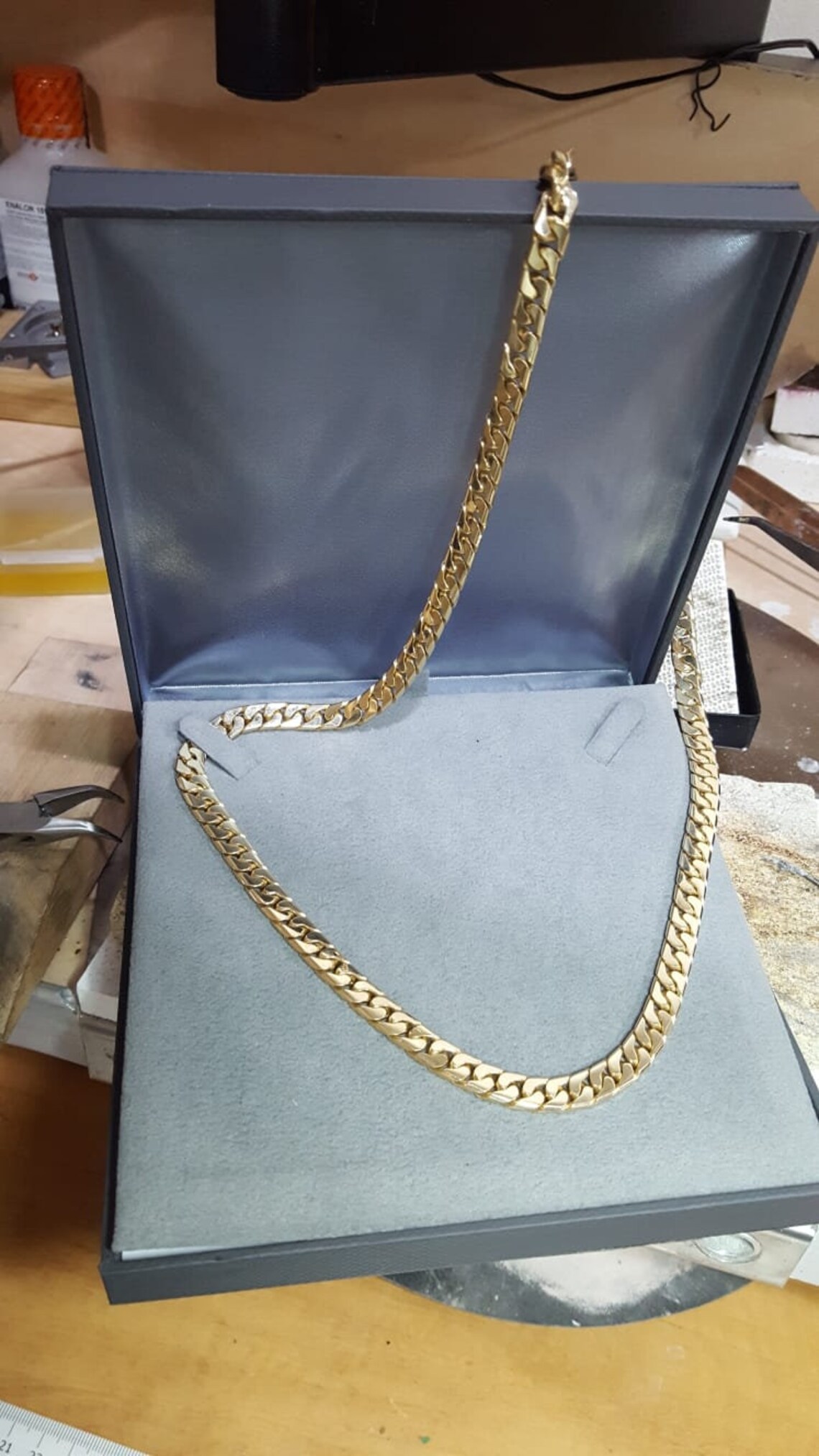 130 Gram Solid Gold Chain Handmade Free Shipping | Etsy