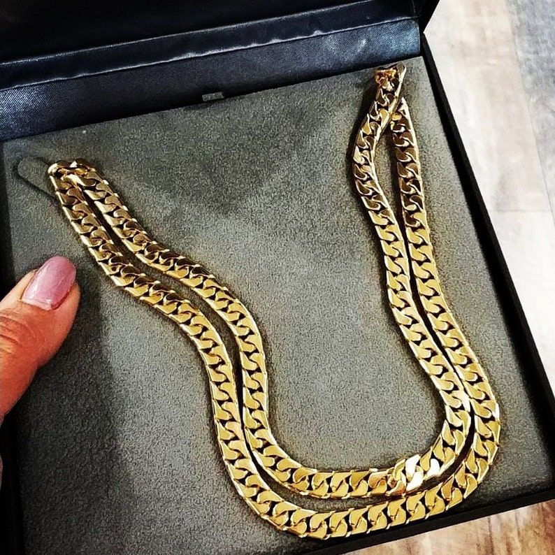 130 Gram Solid Gold Chain Handmade, Free Shipping - Etsy