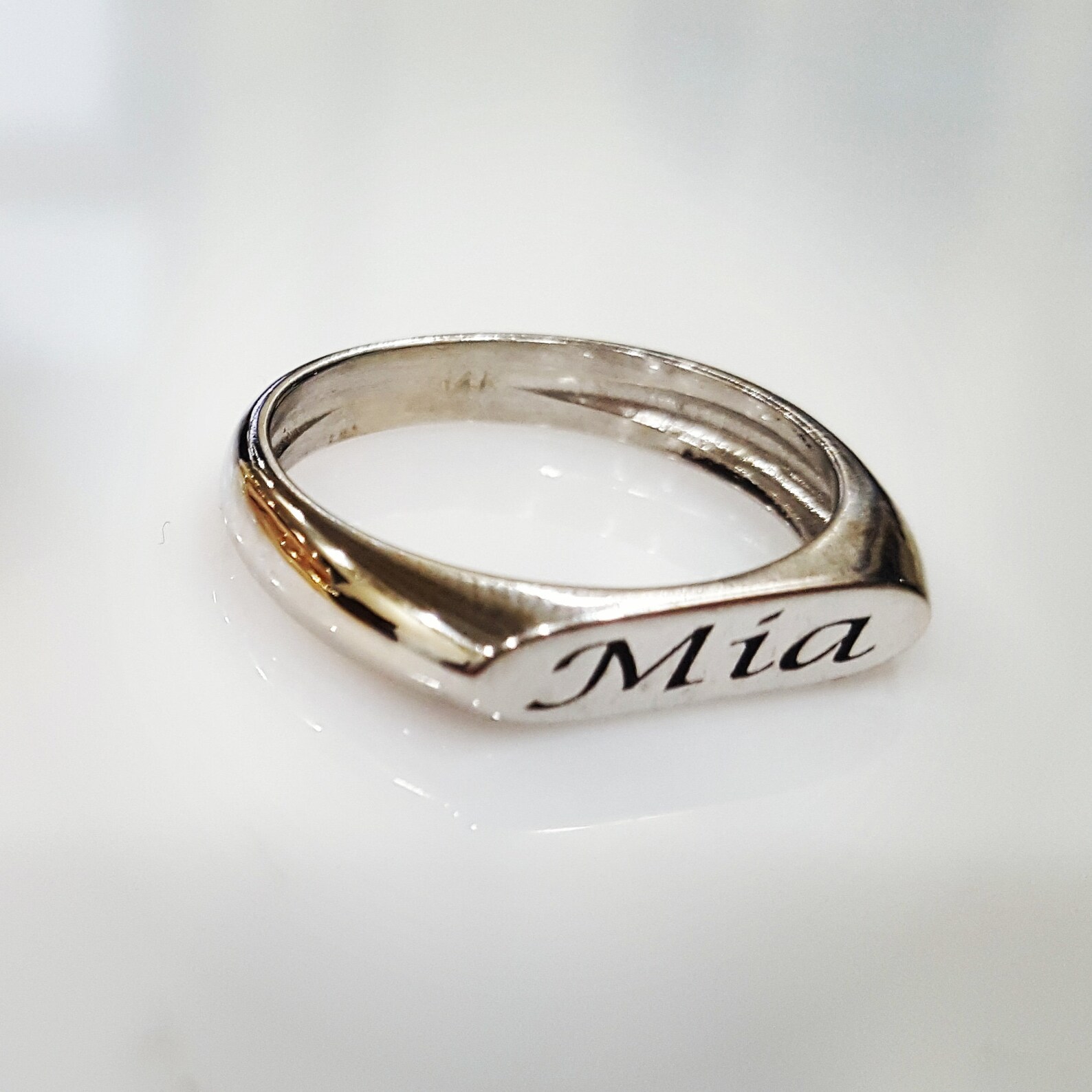 Personalized Name Ring Gold Free Shipping - Etsy