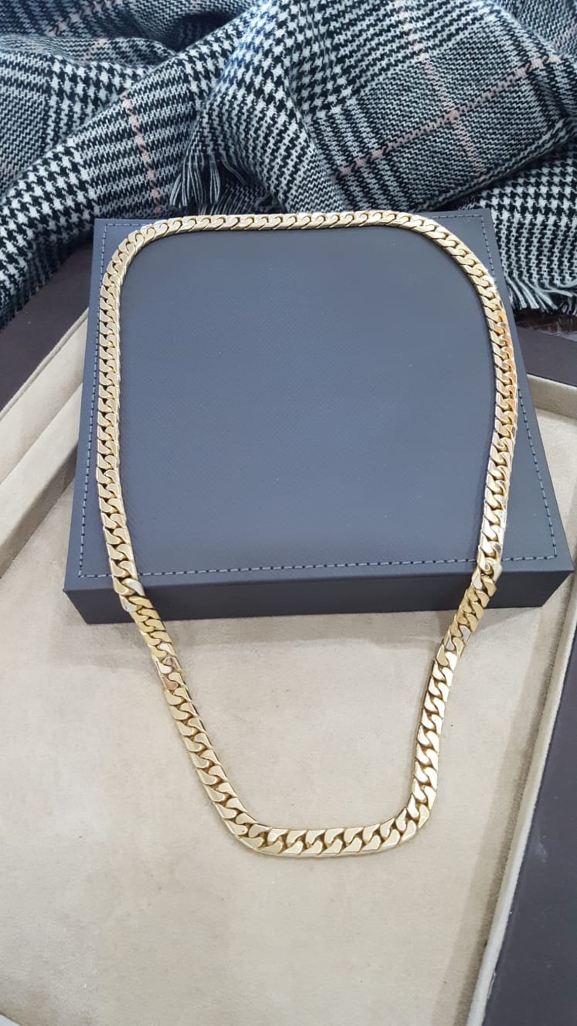 130 Gram Solid Gold Chain Handmade Free Shipping - Etsy