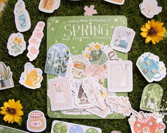 Spring Stickers | Etsy