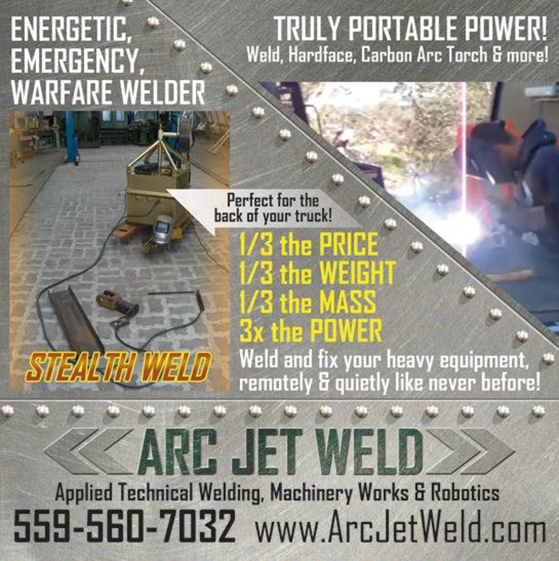 Arc-jet-weld/stealth Weld Device the Emergency Mission Critical Apu/welder... - Etsy