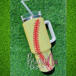 Sparkling Football Basketball Baseball Softball Rhinestone Studded 40 ...
