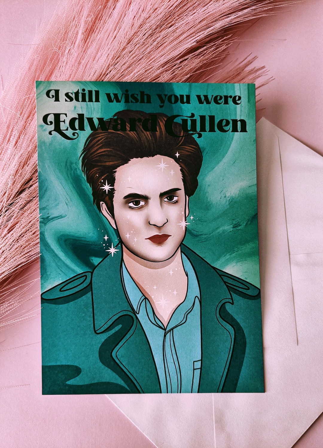 Twilight Movie Anniversary Card Edward Cullen Valentines Day Card Movie ...