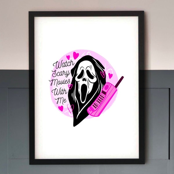 Pink Horror Art - Etsy