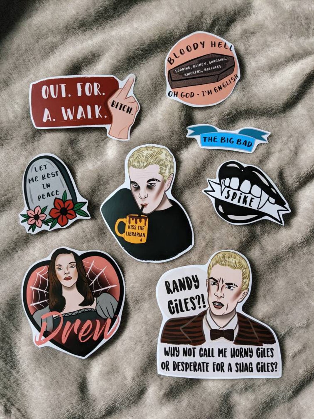 Spike Buffy the Vampire Slayer Sticker Pack - Etsy