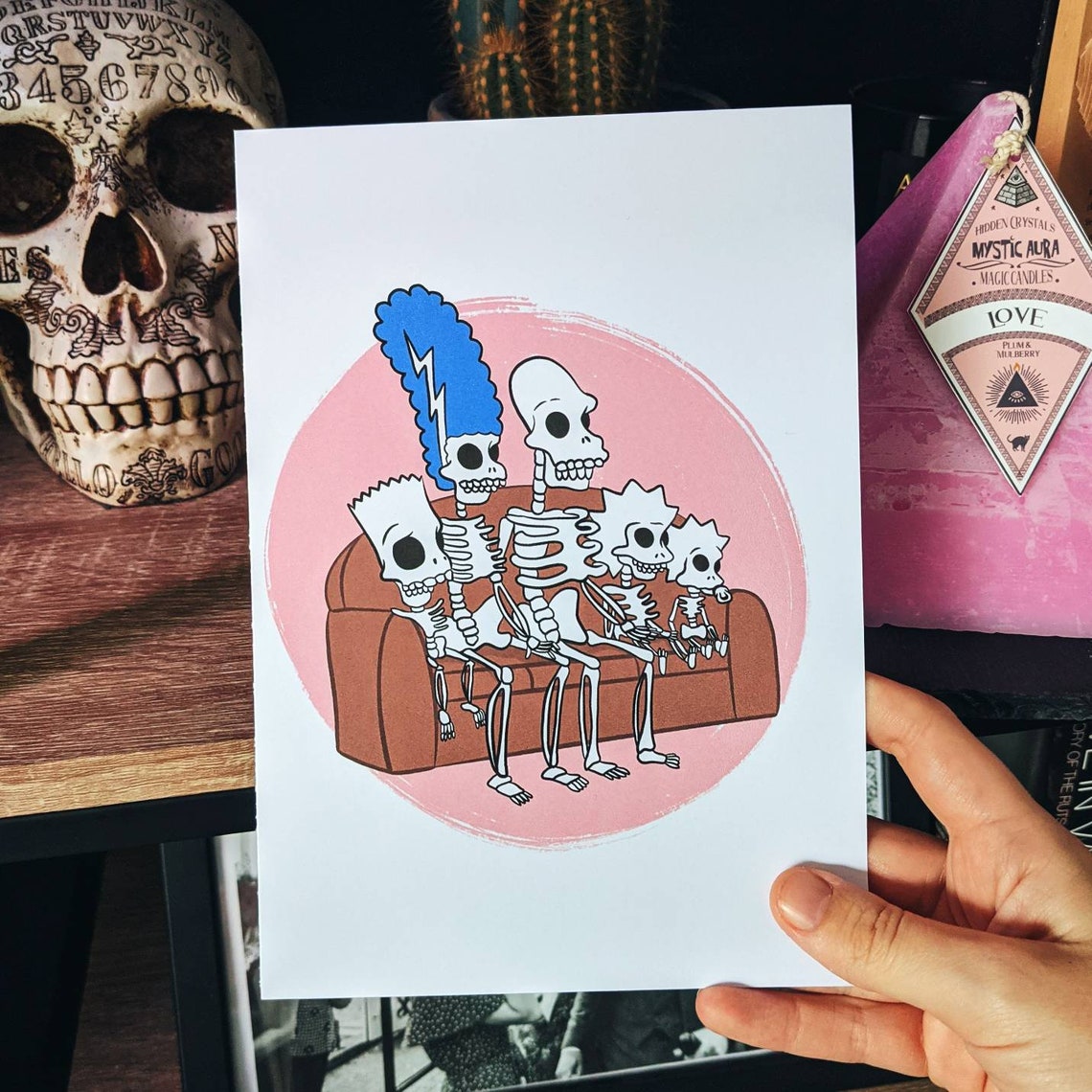 Simpsons Skeletons Tree House of Horror Art Print | Etsy UK