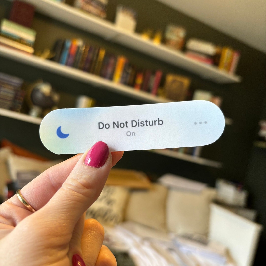 Do Not Disturb Sticker Bookish Stickers Reading Stickers - Etsy