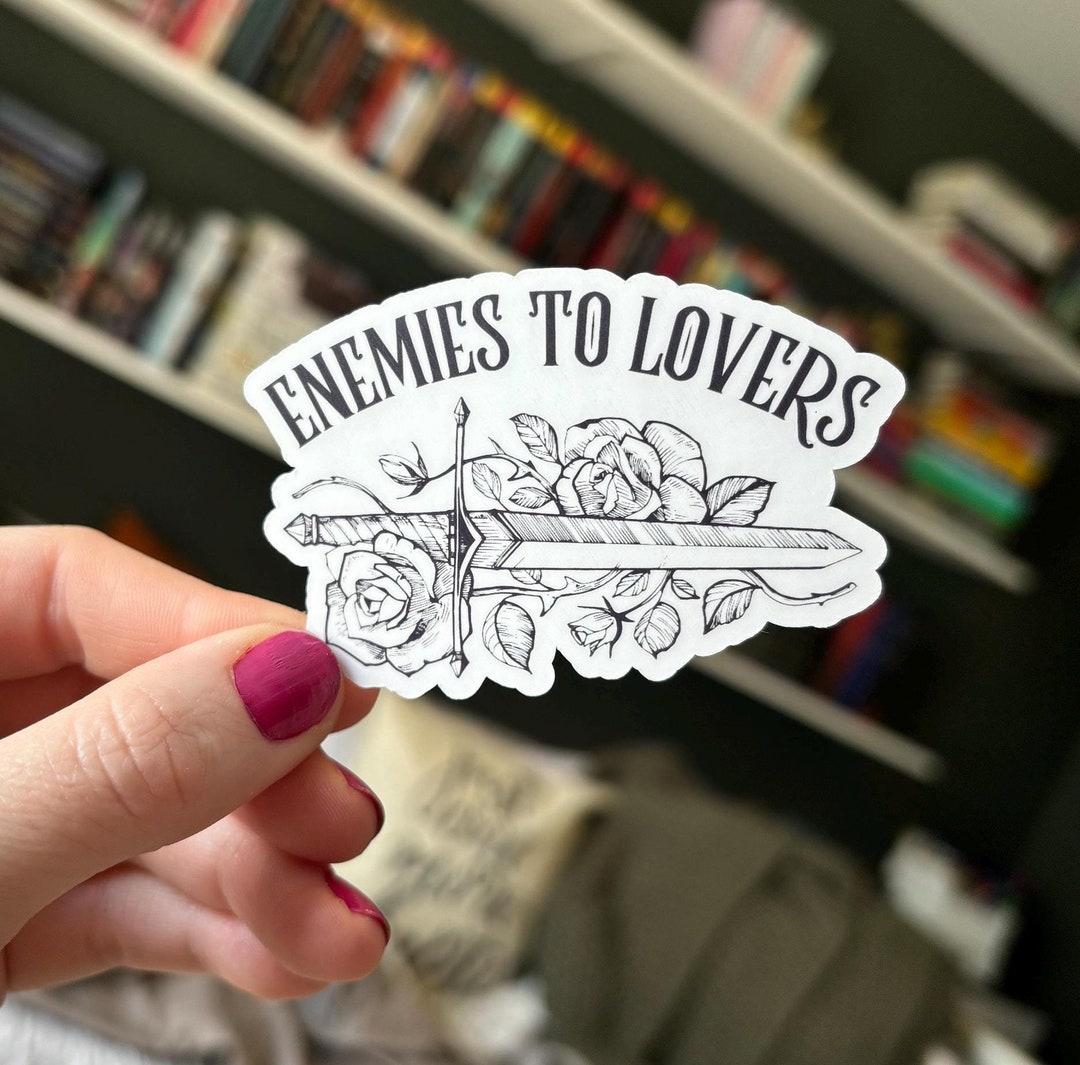Enemies to Lovers Reading Sticker Bookish Stickers Reading Stickers ...