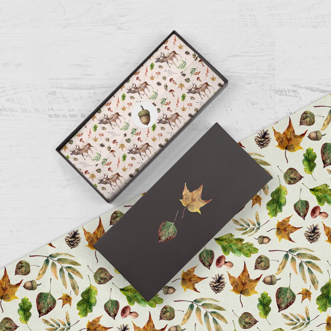 Fall Digital Paper. Autumn Digital Paper. Watercolor Forest | Etsy