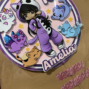 Aphmau Meemeow Inspired Caketopper, Personalized. - Etsy