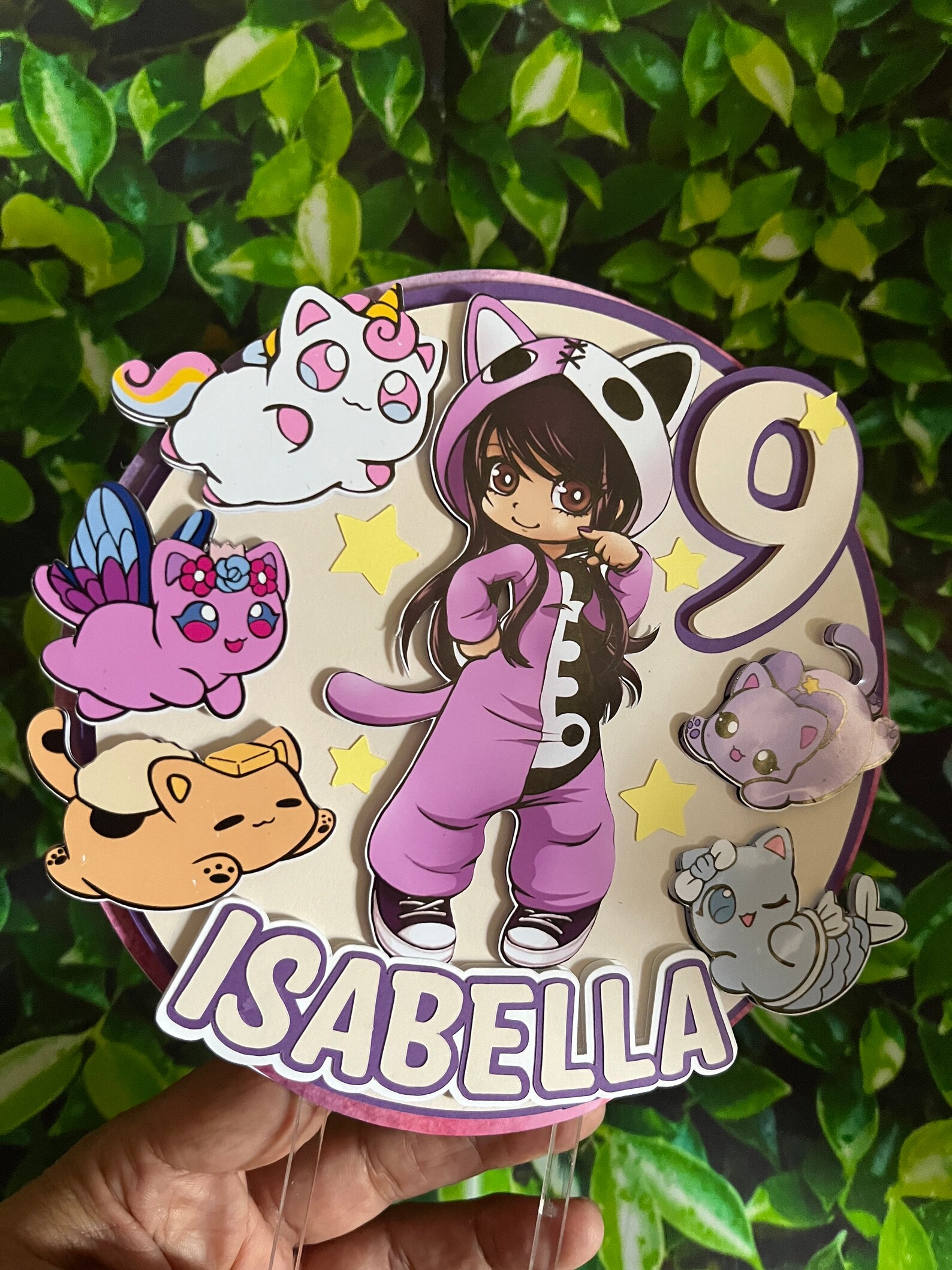 Aphmau Meemeow Inspired Caketopper, Personalized. - Etsy