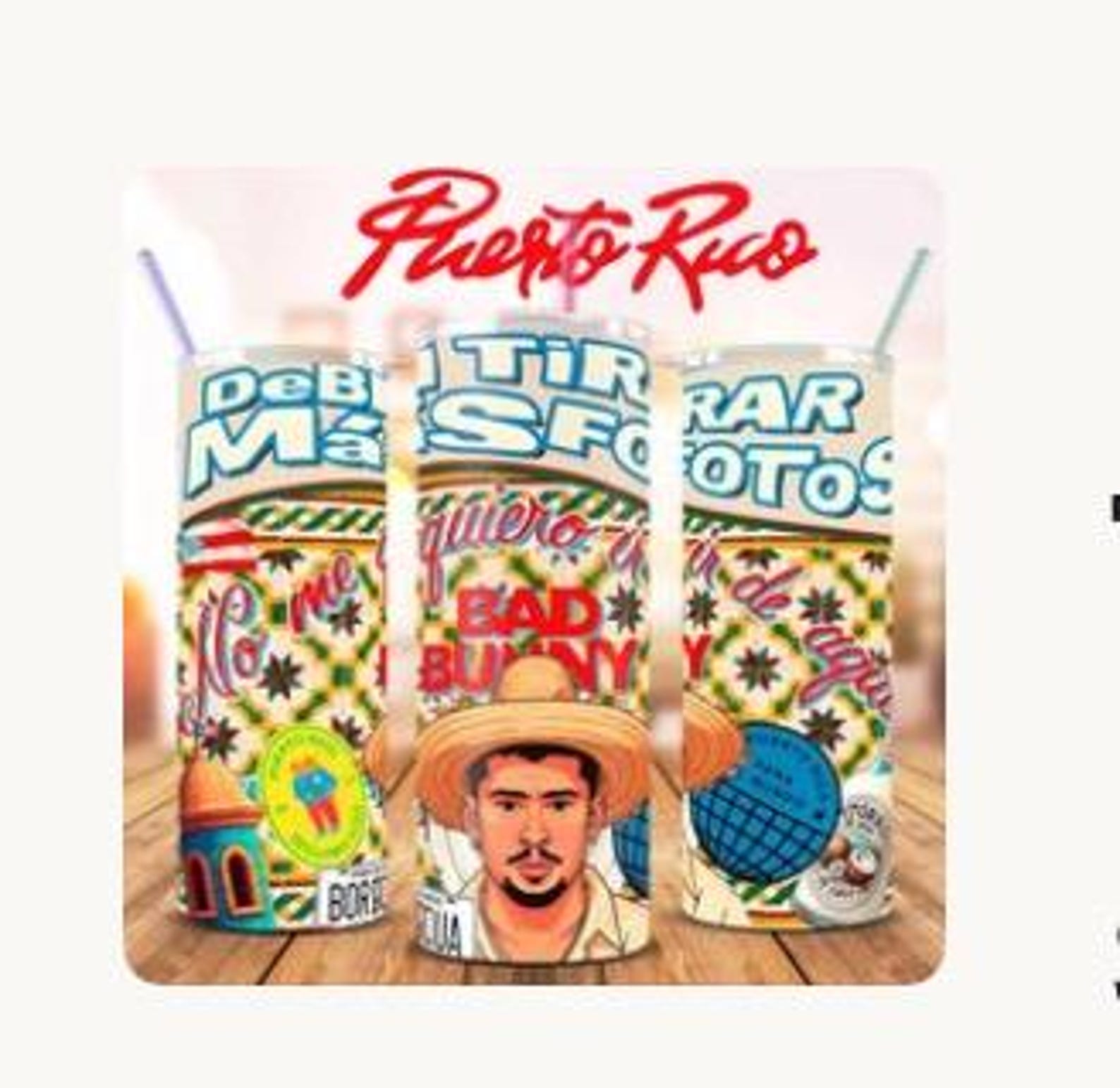 Benito, Bad Bunny, DTMF, Nueva Yol. Inspired 20 Oz Tumblers. - Etsy