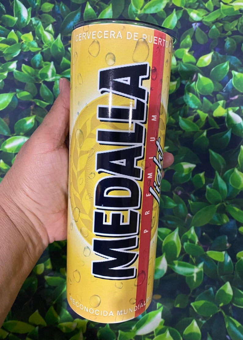 Medalla Light Skinny Tumbler 20 Oz Medall Light Inspired - Etsy