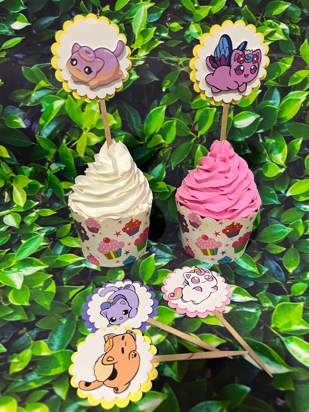 Aphmau meemeows inspired Cupcake toppers, Toppers, Cupcake toppers ...