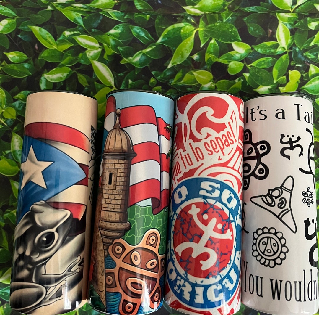 Puerto Rico Flags, ,boricua , Custom Tumblers, Skinny Tumblers.puerto ...