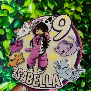 Aphmau Meemeow Inspired Caketopper, Personalized. - Etsy