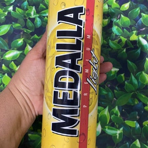 Medalla Light Skinny Tumbler, 20 Oz Medalla Light Inspired Tumbler. - Etsy