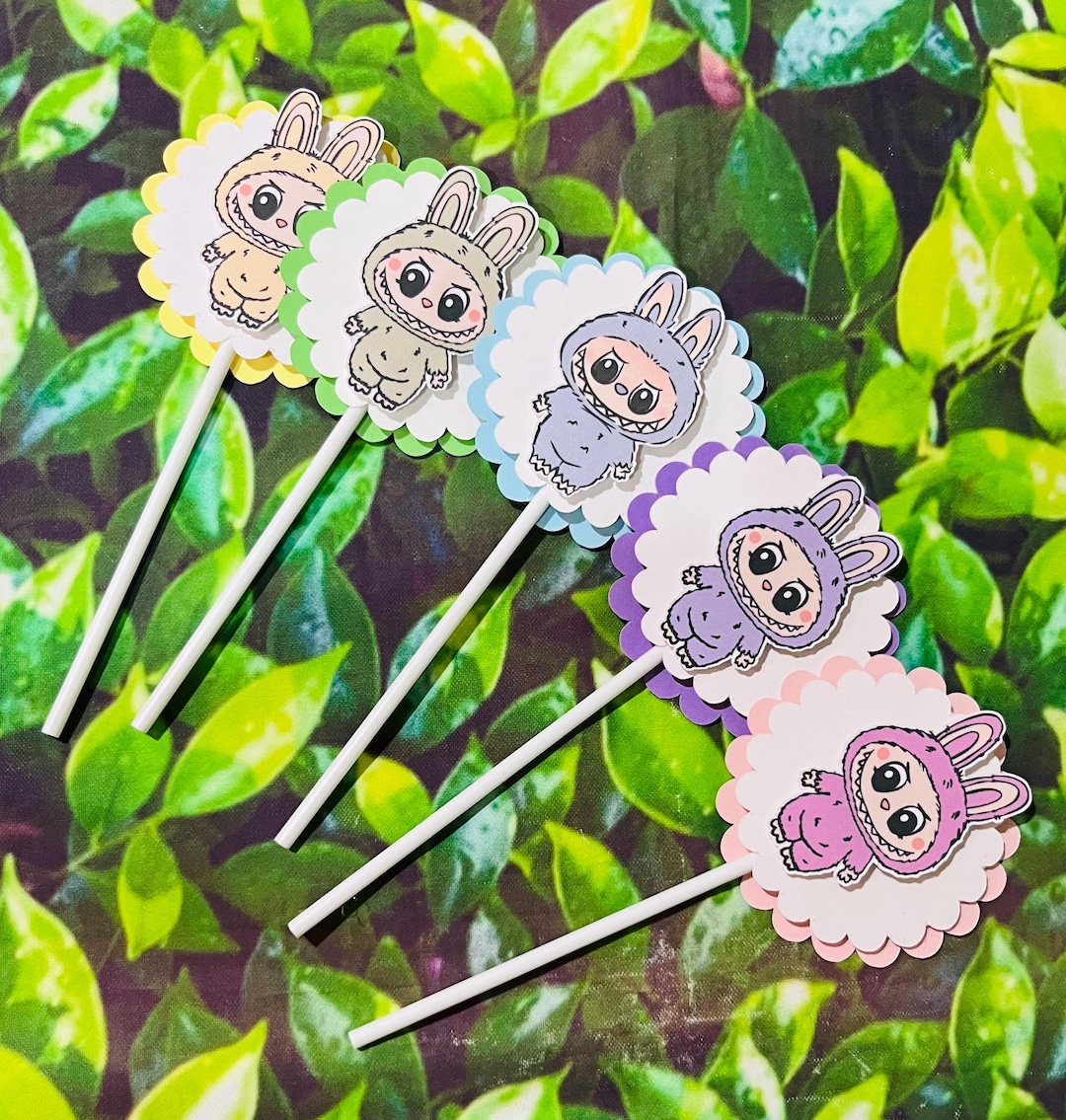 Adorable Monsters Cupcake Picks: Layered Cardstock Birthday Decor - Etsy