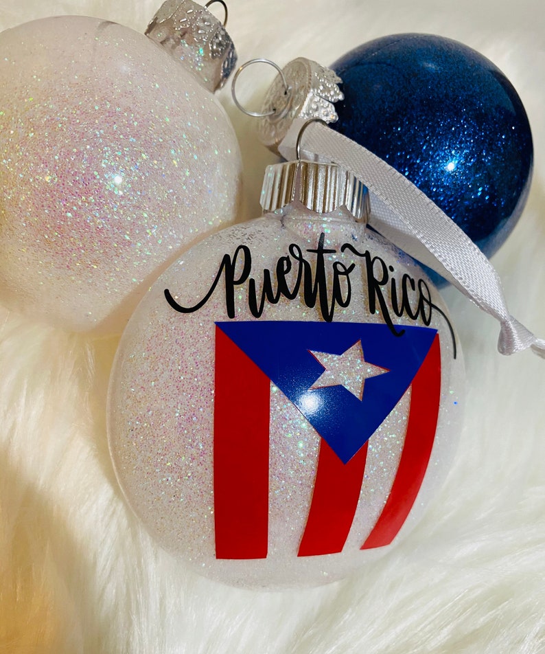 Puerto Rican Flag Ornament Navidad Puerto Rico Bandera De - Etsy