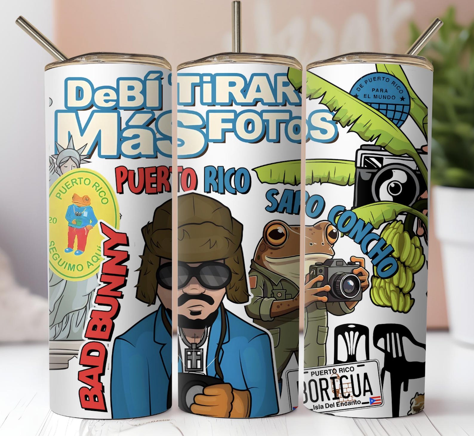 Benito, Bad Bunny, DTMF, Nueva Yol. Inspired 20 Oz Tumblers. - Etsy