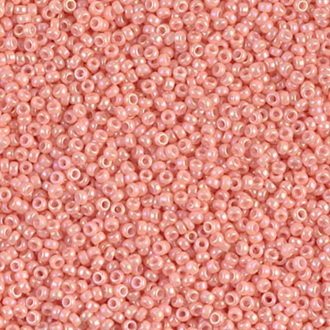 Seed Bead 15-596 Miyuki Seed Beads Size 15/0 Opaque Tea Rose Luster ...