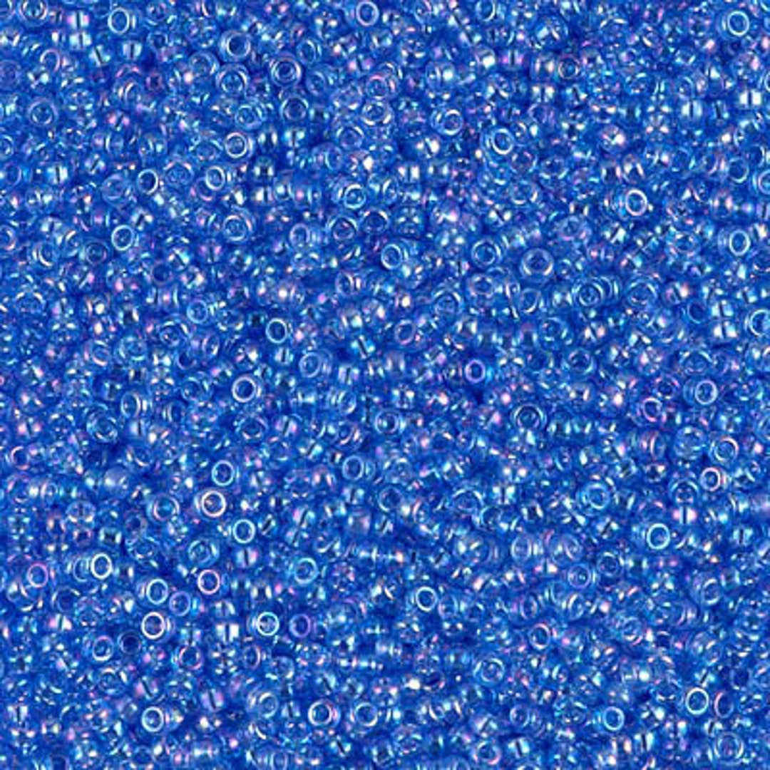 Seed Bead 15-261 Miyuki Seed Beads Size 15/0 Transparent Sapphire AB ...