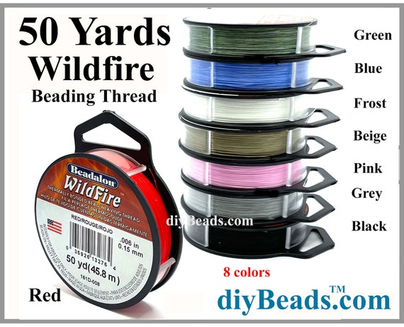 WILDFIRE 50 YARD SPOOLS Beadalon Wildfire .006 In. 15mm - Etsy