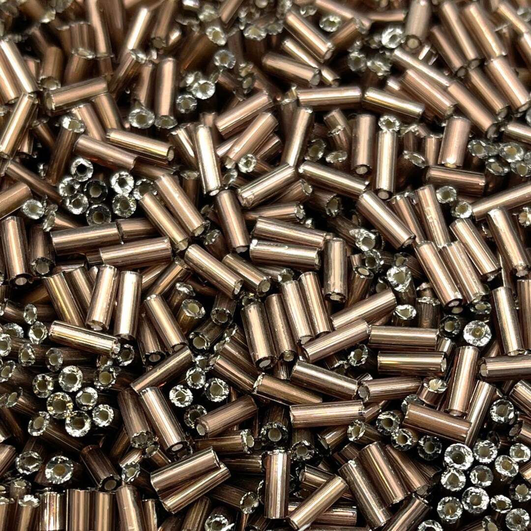 Bugle Bead 98-23-10 Diy Bugle Beads 6mm Silver Lined Amethyst Purple 10 ...