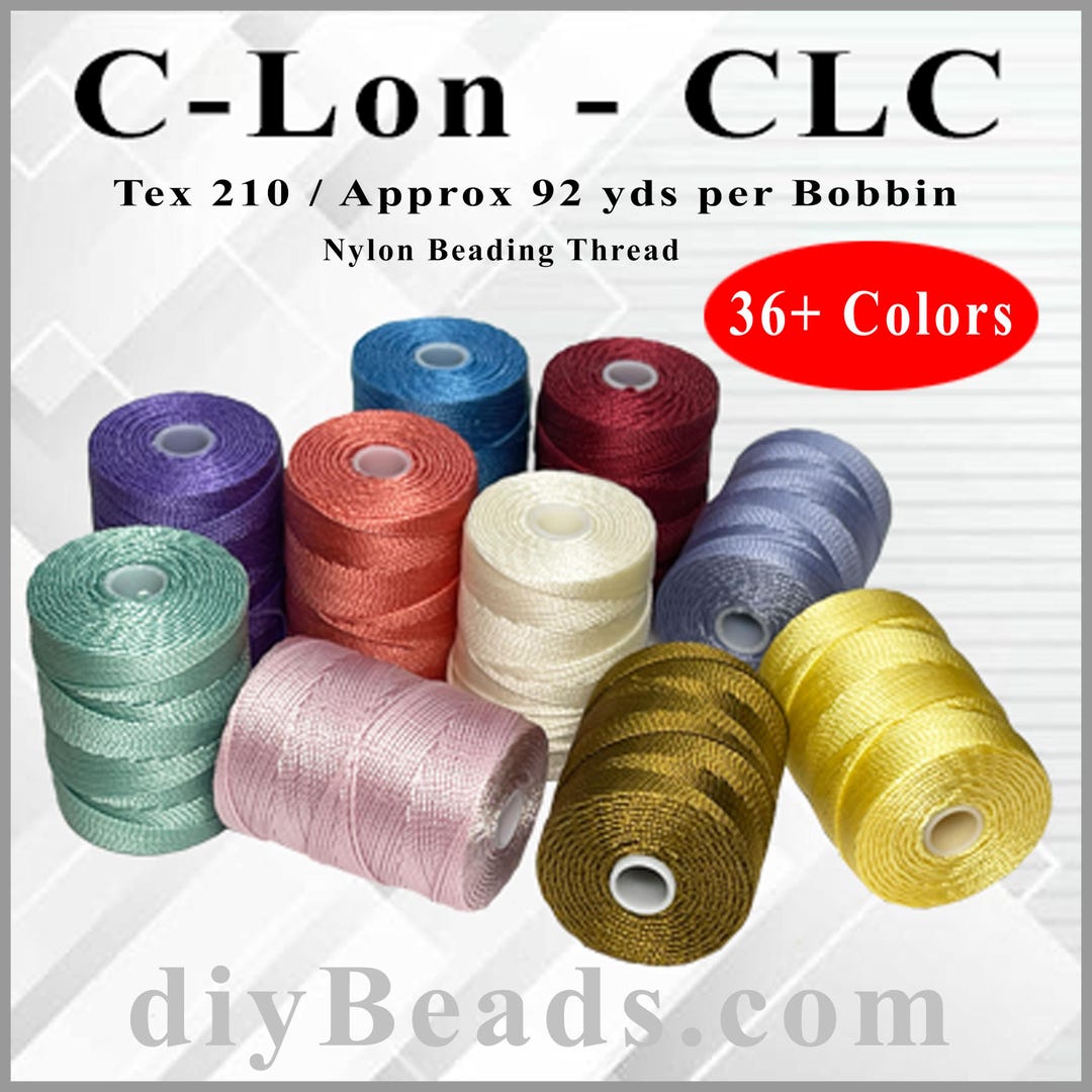 C-lon Nylon Beading Thread ( CLC ) Industry Size TEX 210 - Approx 92 ...