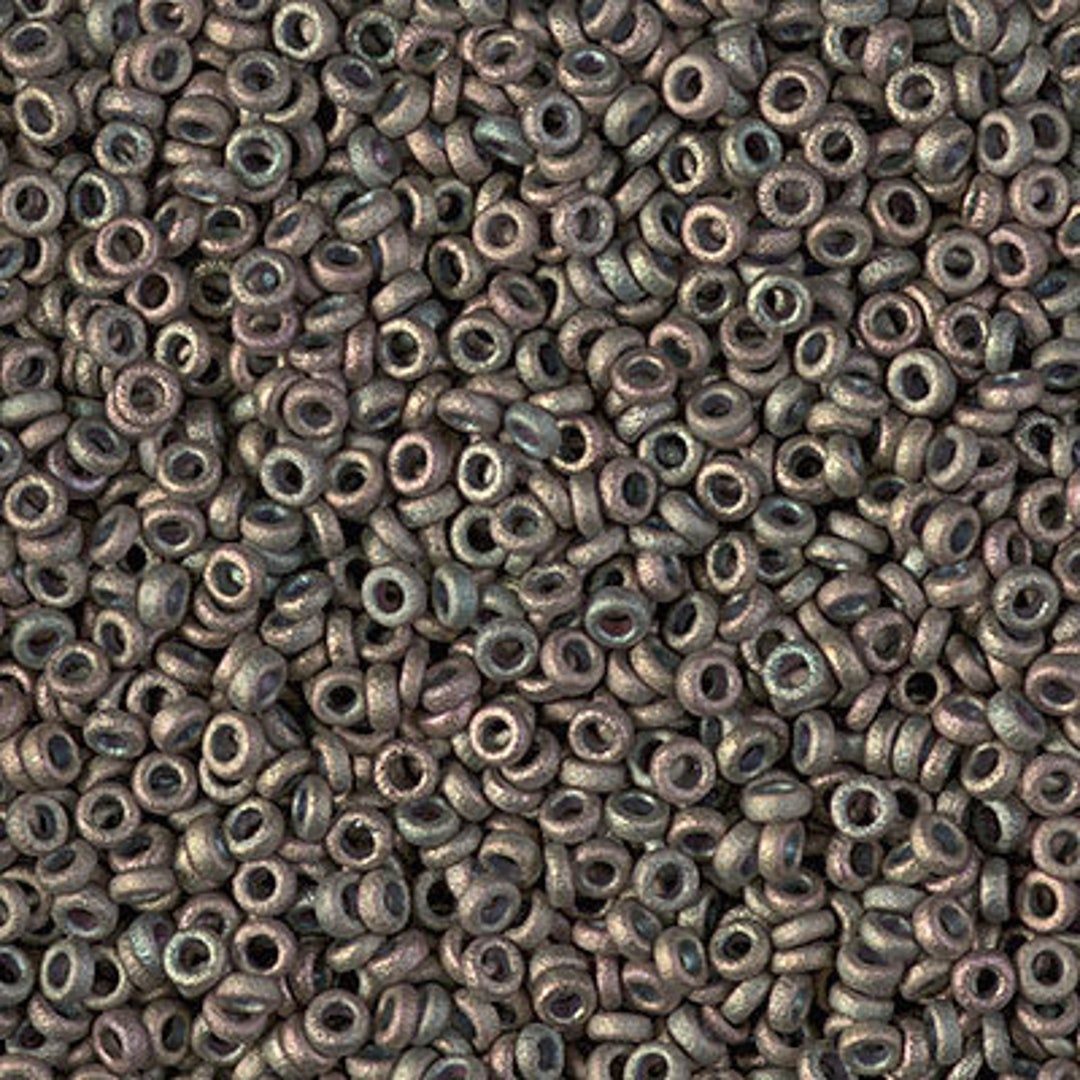 SPR22-2035 Matte Metallic Khaki Iris Size 2.2mm Miyuki Spacer Beads ...