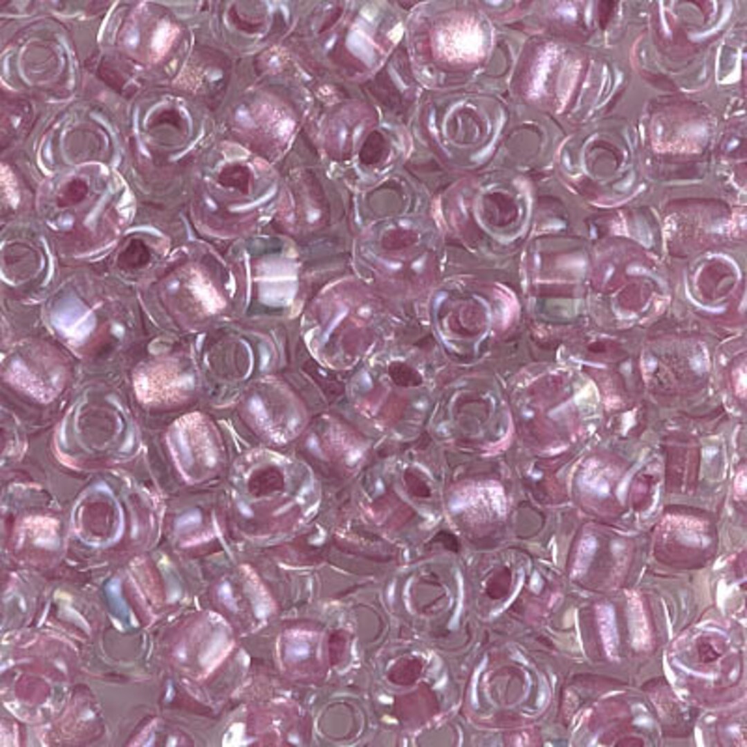 Triangle Beads 5/0 TR5-1524 Miyuki Triangle Beads Sparkling Peony Pink ...