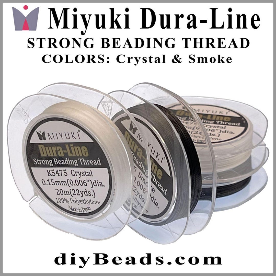 Miyuki Dura Line Strong Beading Thread 0.15mm (22yds) Two Colors ...