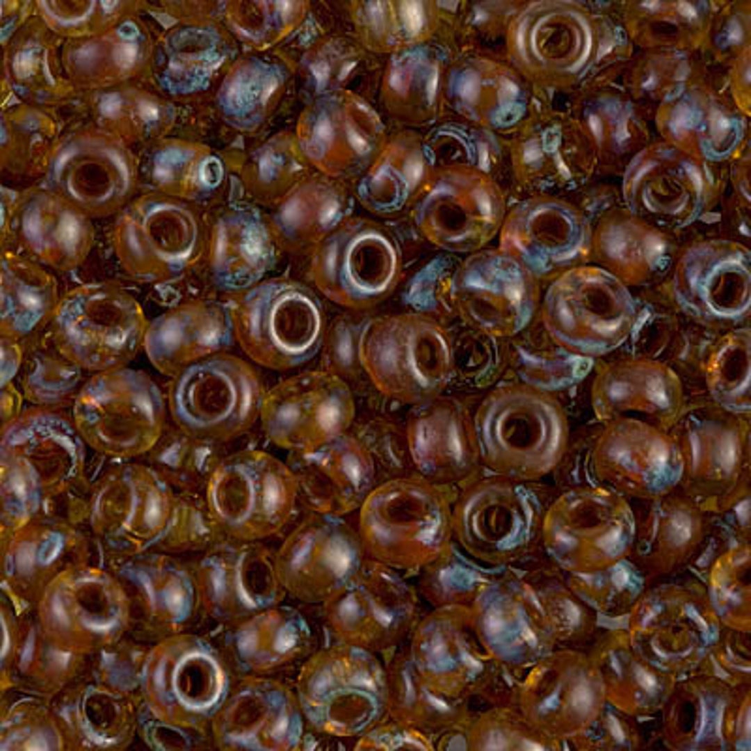 Seed Bead 6-4501 Miyuki Seed Beads Size 6/0 Transparent Light Topaz ...