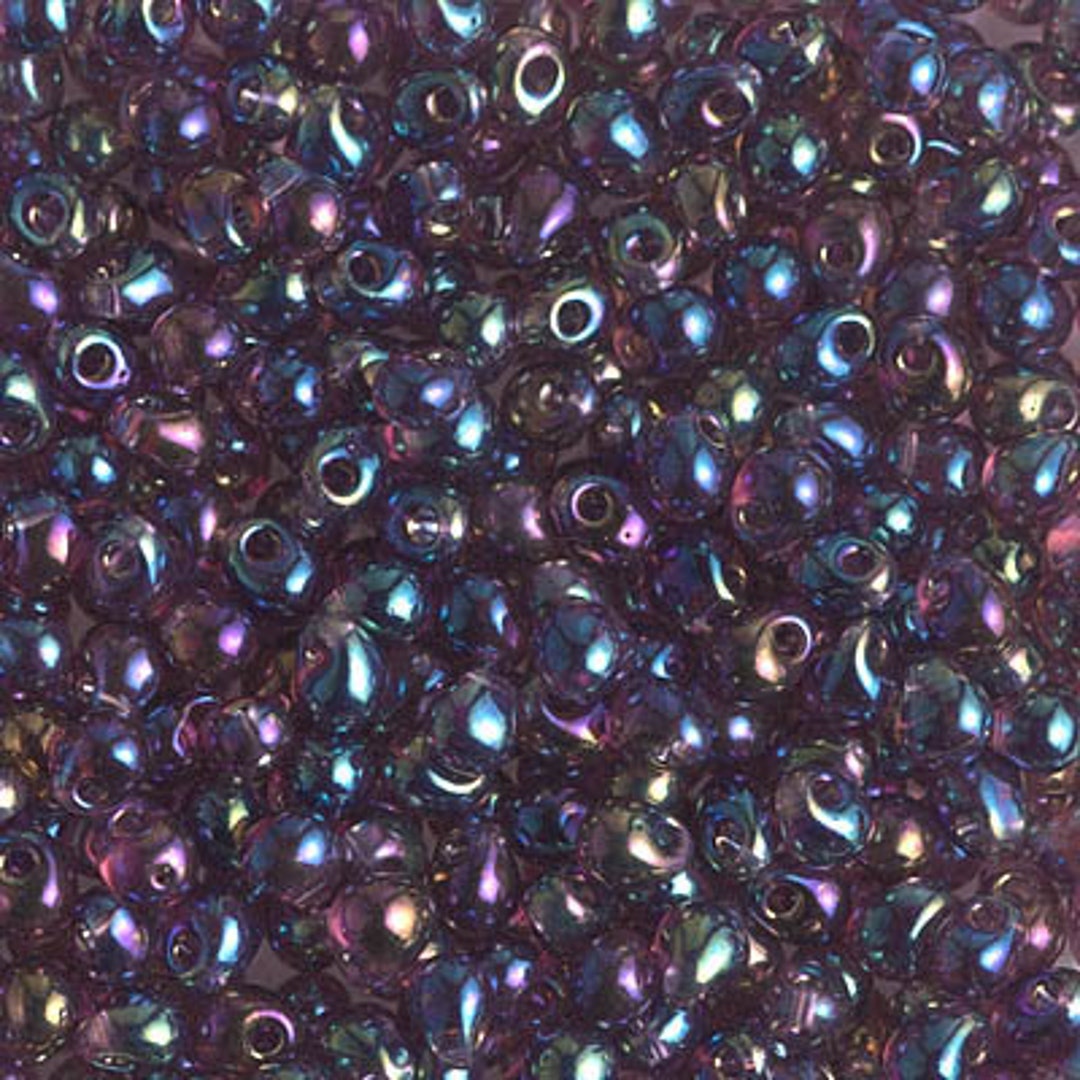 Drop Bead DP-294 Miyuki Drop Beads Size 3.4mm Transparent Dark Smoke ...