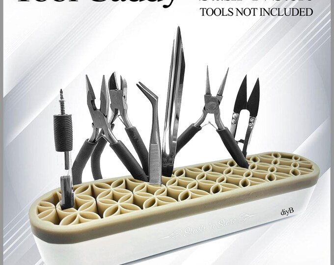 Tool Caddy, Stretches to Hold Different Size Tools and Shapes, Grey ...