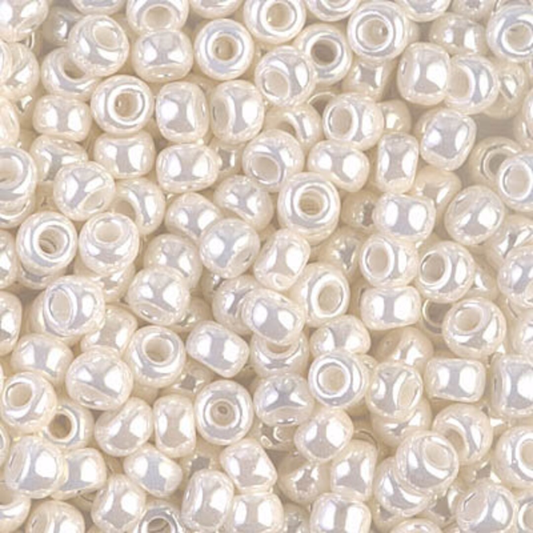 6-592 Antique Ivory Pearl Ceylon 6/0 Miyuki Seed Beads 20 Grams Diy ...